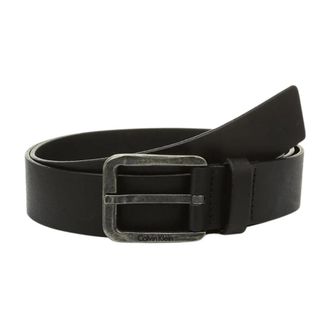 Calvin Klein Metal Logo G&uuml;rtel Geschenkbox - - Accessories - Herren - Schwarzk - 100 CM