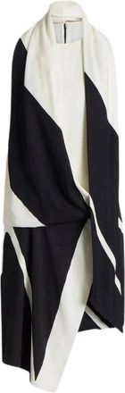 Alberta Ferretti Femme, Robes, Noir, Taille: 40 FR Robe Courte Asym&eacute;trique avec Imprim&eacute; Graphique