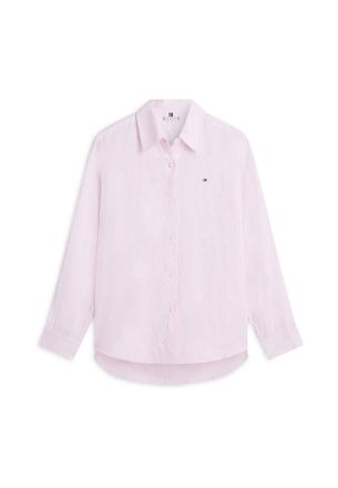 Tommy Hilfiger Damen Bluse aus Leinen Regular Fit