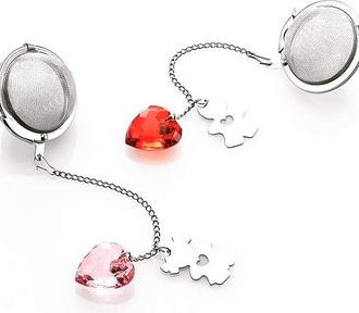 Db Tee-Ei For Lovers Edelstahl, 2 fach mit Anhänger, Ø ca. 5 cm