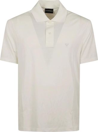 Emporio Armani Homme, Tops, Blanc, Taille: L Polo Boutonn&eacute;