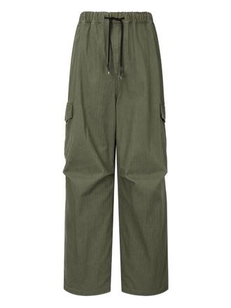 TOMBOY Cargohose mit Kordelzug - Gr&uuml;n