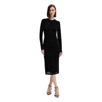 Joop Midi Kleid - - Dresses - Damen - Schwarzk - S