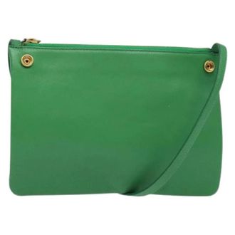 Celine Pre-owned Cuir sacs-celine - Femme - Pre-owned - Vert - Taille: ONE Size