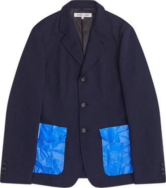 Comme Des Garçons blazer boutonné - Bleu