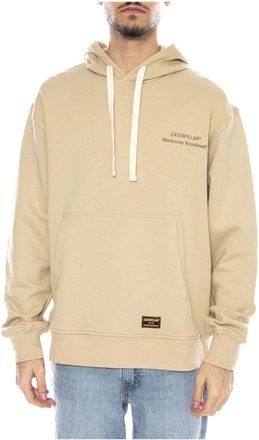 CAT Cat, Homme, Sweatshirts et sweats &agrave; capuche, Beige, Taille: M Hooded SweaT-shirt