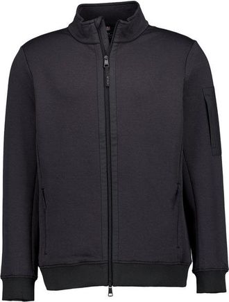 Boggi Milano Herren Sweatjacke schwarz unifarben