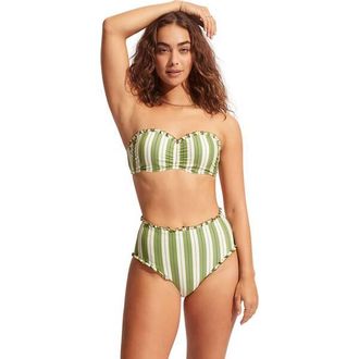 Seafolly Damen Bikinioberteil Cabana Bustier Bandeau