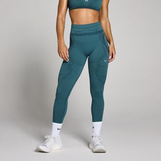 MyProtein MP Damen Hybrid Nahtlos Leggings - Sattes Petrol - XXL