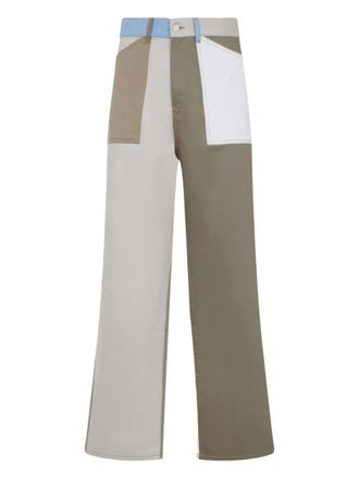 Givenchy pantalon ample à design colour block - Tons neutres