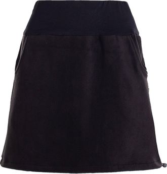 vishes Alternative Bekleidung - Thermorock Warmer Damen Winterrock kurz Minirock aus ECO-Fleece schwarz 40-42