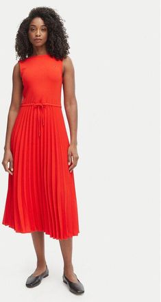 Tommy Hilfiger Kleid f&uuml;r den Alltag WW0WW49312 Rot Regular Fit