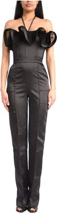 Elisabetta Franchi Femme, Combinaisons et Ensembles, Noir, Taille: 36 FR Jumpsuits