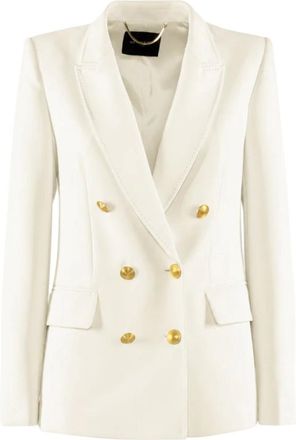 Nenette Femme, Vestes, Beige, Taille: 44 FR Blazer Crois&eacute; Tailleur