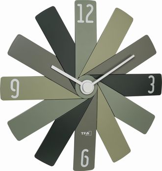 TFA Dostmann Clock in The Box analoge Wanduhr, 60.3020.04, Designer-Uhr, zum Zusammenstecken, ohne Ticken, Lange Batterielaufzeit, für Schlafzimmer/Küche/Arbeitszi