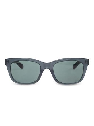Balenciaga lunettes de soleil &agrave; monture carr&eacute;e - Vert