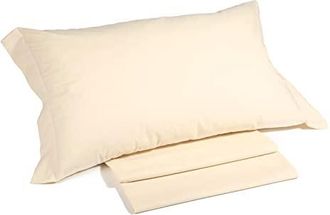 Caleffi Bettwäsche-Set für Doppelbett aus 100% Baumwolle, 240 x 285 cm, Spannbettlaken für Doppelbett, Matratzenschoner 180 x 200 cm, für Matratze mit Einer H