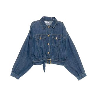 Jijil Femme, Vestes, Bleu, Taille: 38 FR Giubbino Denim Scuro