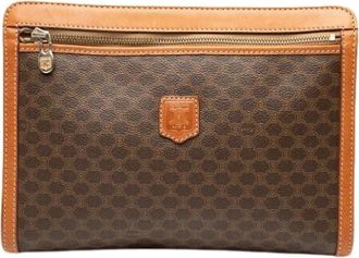 Celine Pochette en toile Pre-owned - Femme - Pre-owned - Brun - Taille: ONE Size
