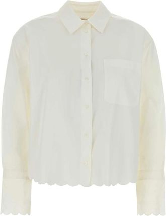 Max Mara Femme, Blouses et Chemises, Blanc, Taille: 36 FR Neutro Shirt