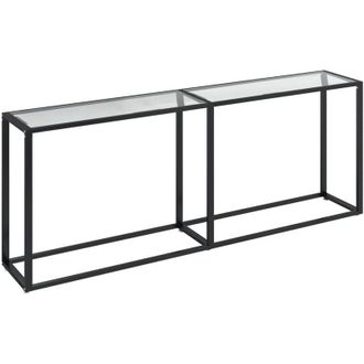 vidaXL Konsolentisch Transparent 200x35x75,5 cm Hartglas Vidaxl