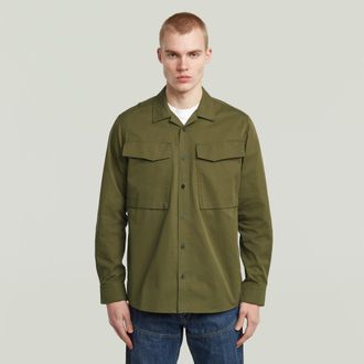 G-Star Cargo Pocket Regular Shirt - Gr&uuml;n - Herren