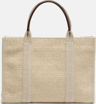 The Row Tote Bag Georgia Medium aus Canvas mit Leder