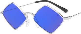 Generic Lunettes De Soleil D&eacute;coration De Vacances For Hommes Et Femmes Lunettes De Soleil En M&eacute;tal For Les D&eacute;placements Domicile-travail(Blue)