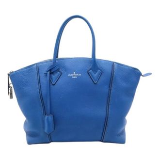 Louis Vuitton Pre-owned Sac &agrave; main Lockit PM en cuir - Femme - Pre-owned - Bleu - Taille: ONE Size
