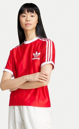 adidas T-Shirt adicolor 3-Stripes IX5504 Rot Loose Fit
