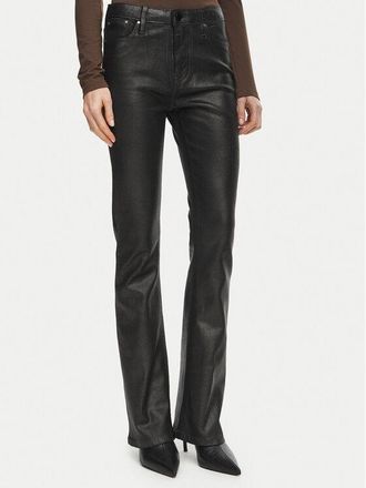 Guess Hose aus Kunstleder W6BA0L D2083 Schwarz Bootcut Fit