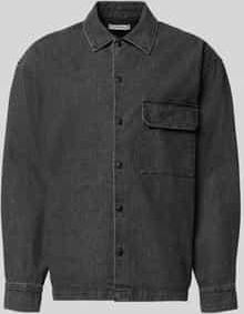 Wood Wood Relaxed Fit Hemdjacke mit Brusttasche Modell David