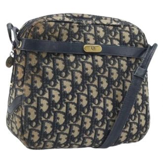 Dior Pre-owned Vintage Canvas Schultertasche - - Pre-owned - Damen - Blau - ONE SIZE