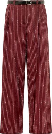Dolce & Gabbana Femme, Pantalons, Rouge, Taille: 38 FR Pantalone