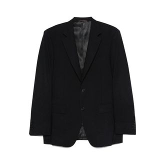 Canali Blaue Woll-Zweiknopfjacke - - Jackets - Herren - Blau - 6XL