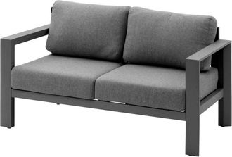 Hesperide Canap&eacute; de jardin &Eacute;vasion graphite 2 places en aluminium et ol&eacute;fine - Hesp&eacute;ride