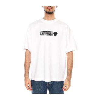 Carhartt Work in Progress Deconstructed Label Kurzarm-T-Shirt - - Tops - Herren - Wei&szlig; - M