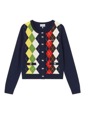 Ganni Cardigan - Bleu Fonc&eacute;