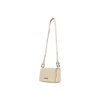 Love Moschino Womens Polyurethane Shoulder Bag Beige
