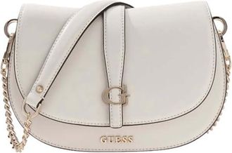 Guess sac à épaule bandoulière Carrie Flap Shoulder Bag Stone écru