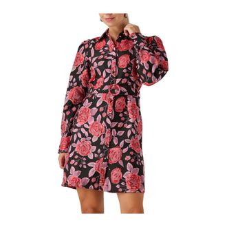 Y.A.S Yaskari LS Jacquard Kleid - - Dresses - Damen - Mehrfarbig - L