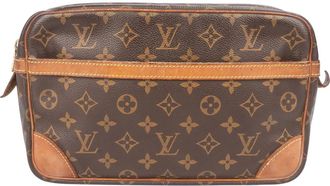 Louis Vuitton Crossbody Bags - Louis Vuitton Canvas Monogram Compiegne 28 Clutch - Gr. unisize - in Braun - für Damen