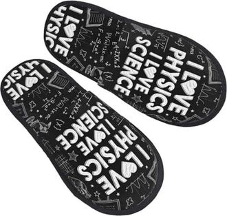 Generic Antid&eacute;rapant Pantoufles &agrave; Hiver Math&eacute;matiques Pantoufles Maison &eacute;l&eacute;gant Chaussons dint&eacute;rieur pour Homme Femme Adulte M