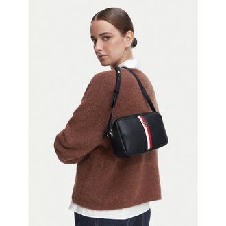Tommy Hilfiger Handtasche Tommy Hilfiger Th Corp Ess Camera Bag AW0AW19333 Dunkelblau