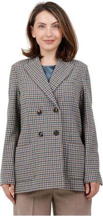 Circolo 1901 Femme, Vestes, Multicolore, Taille: 44 FR Giacca doppio petto in lana e cashmere