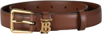 Burberry Femme, Accessoires, Brun, Taille: S TB Leather Belt