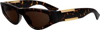 Bottega Veneta Femme, Accessoires, Brun, Taille: 53 MM Lunettes de soleil élégantes Bv1407S