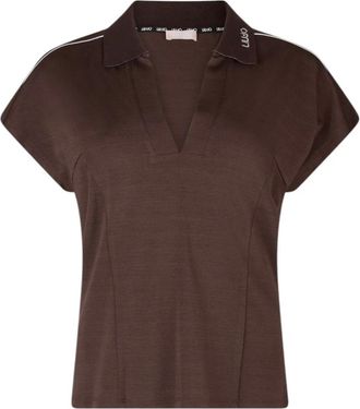 Liu Jo Femme, Tops, Brun, Taille: 40 FR Polo Piqu&eacute;