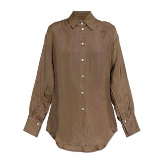 R&oacute;he Femme, Blouses et Chemises, Brun, Taille: 38 FR Chemise &agrave; Carreaux