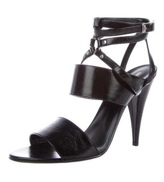 Saint Laurent Fetish 105 Leather Sandals Size 36